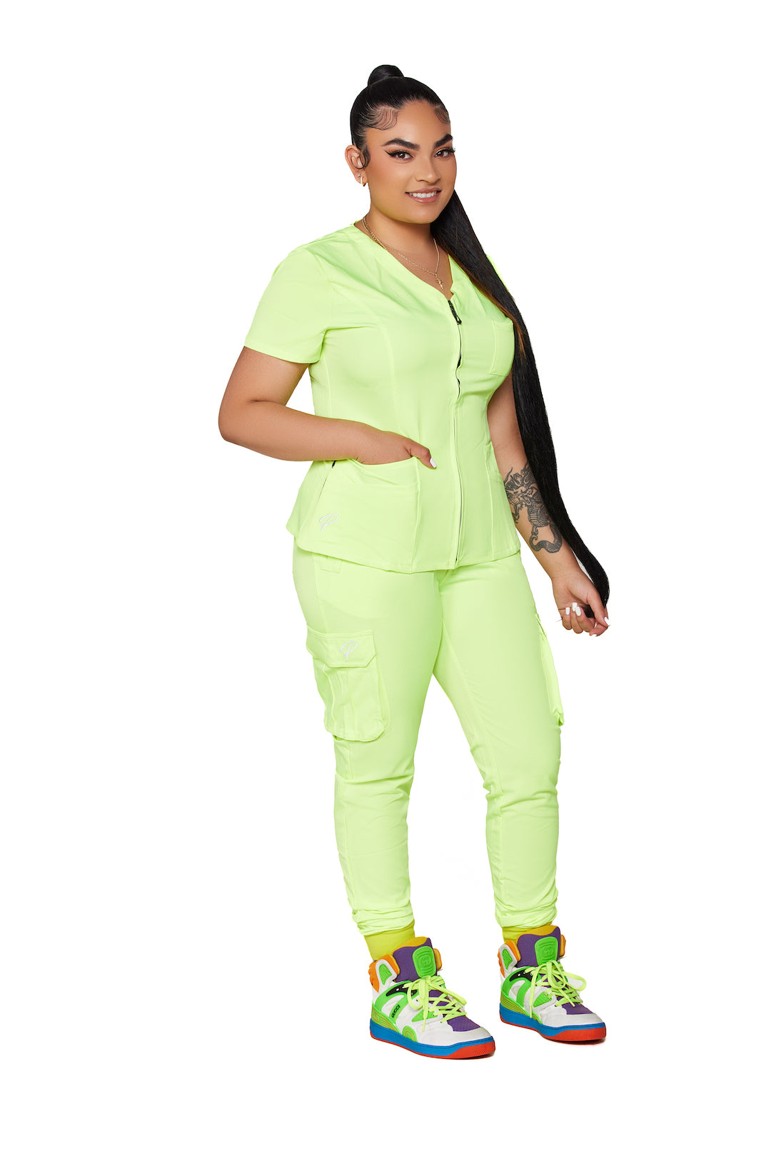 Neon Green Scrub Set | Pretty Scrubss