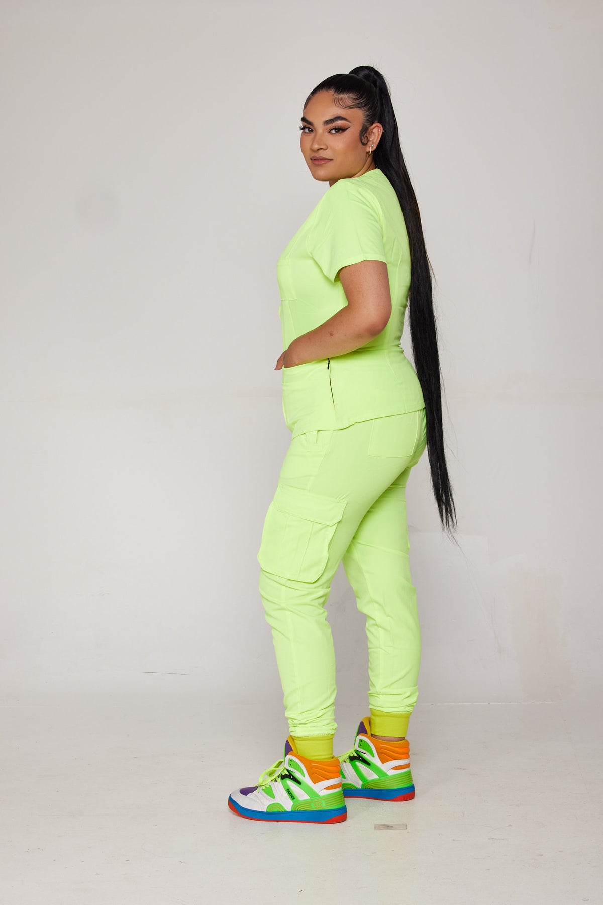 Neon Green Scrub Set | Pretty Scrubss